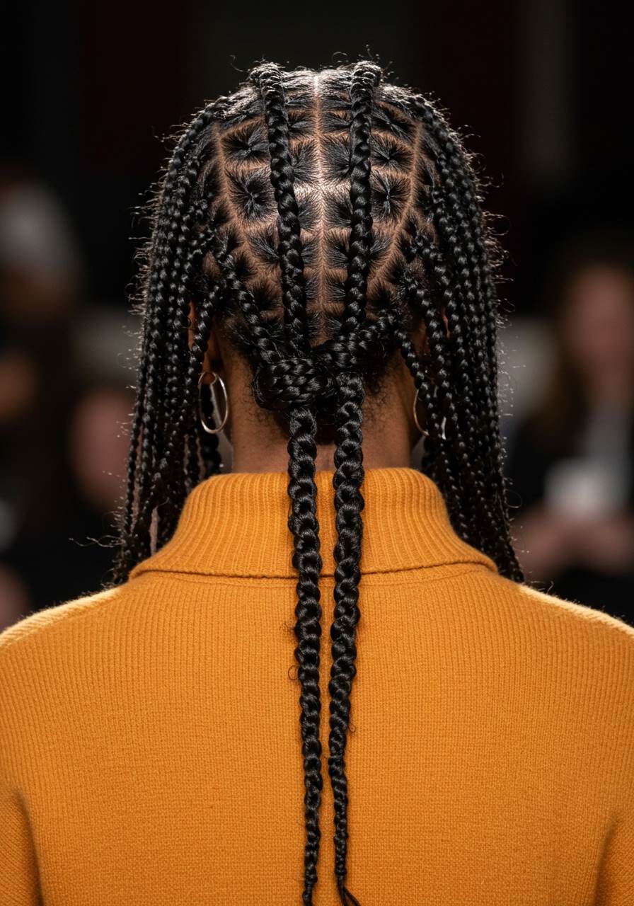 Top 10 Easy Stylish Half-Updos for Box Braids