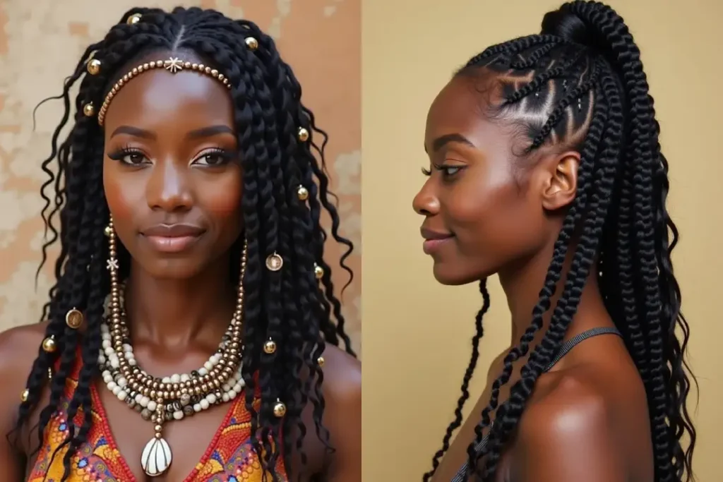 7 Stunning Ways to Style Fulani Braids with Curls