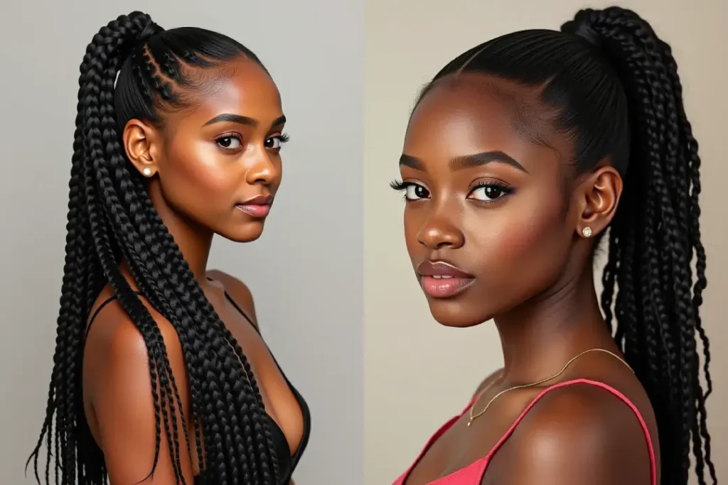 15 Stunning Braided Ponytails for Black Girls