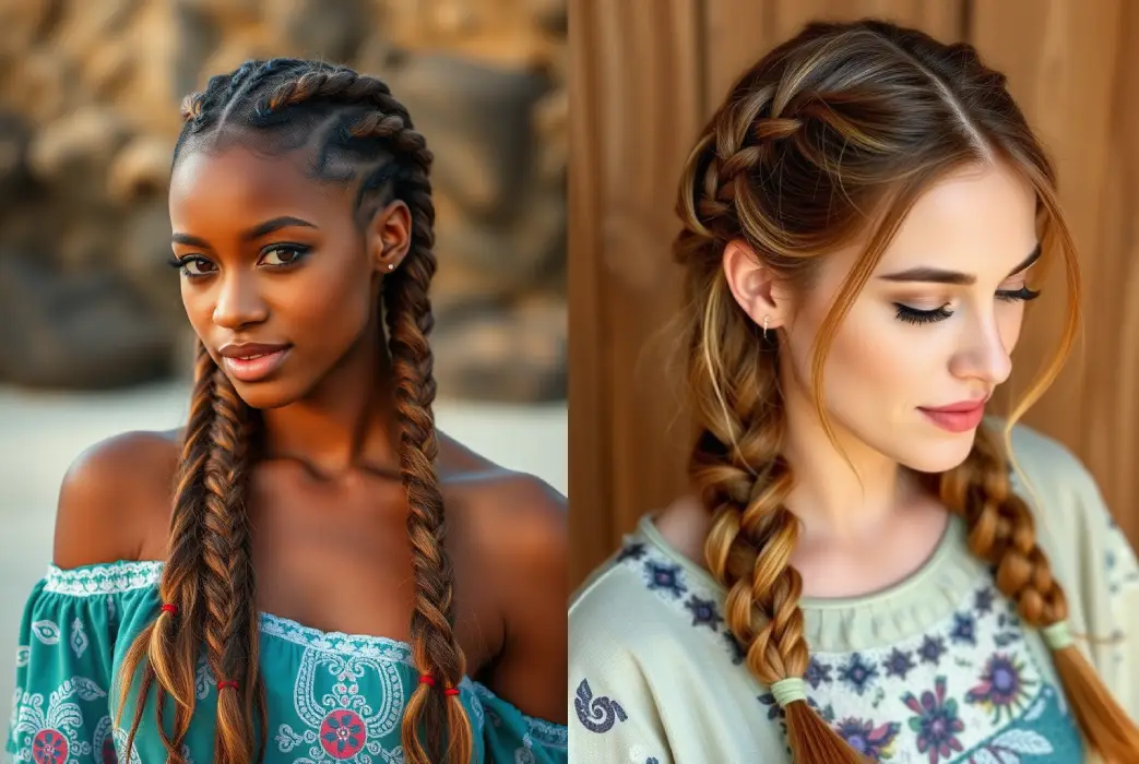 10 Stunning Ways to Style Boho Mermaid Braids - Aiza Beauty